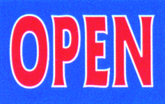 Open Red/Blue - 3x5' Vinyl Banners - CRW Flags Store in Glen Burnie ...