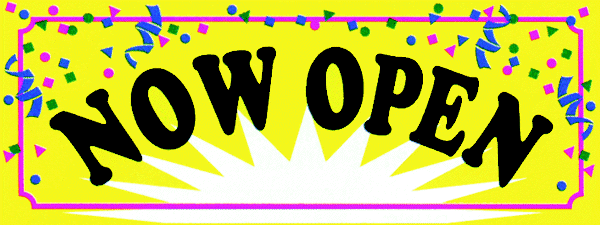 Now Open (Yellow) - 3x8' Vinyl Banners - CRW Flags Store in Glen Burnie ...