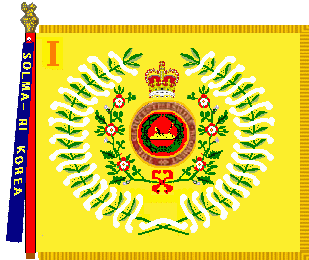 Flags at Soldiers of Gloucestershire Museum (United Kingdom)